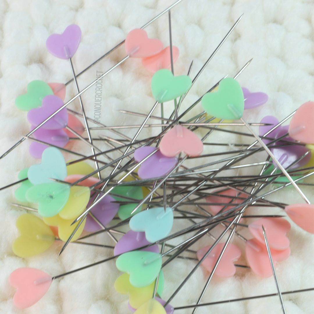 Pins - Hearts – Conquer Crochet